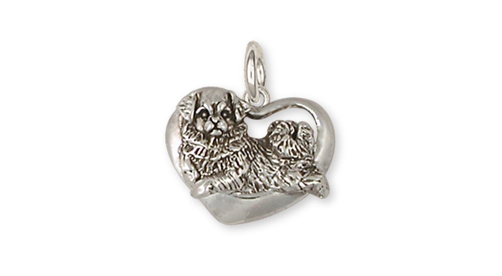 Tibetan Spaniel Charm Handmade Sterling Silver Dog Jewelry TS1-C | eBay