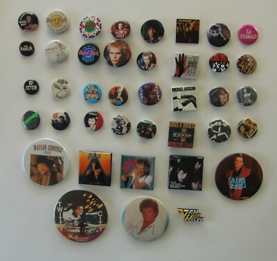 40 Rock”N”Roll pinback Buttons | eBay