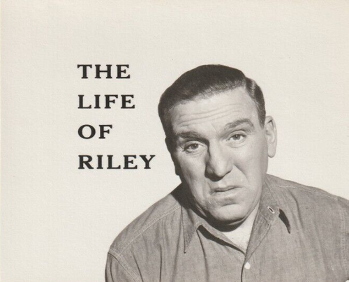 NBC Telop Bump Card Promo Photo 1953-58 Life of Riley William Bendix ...