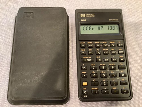 Hewlett Packard HP 10B Business Financial Calculator With Case 1987 ...
