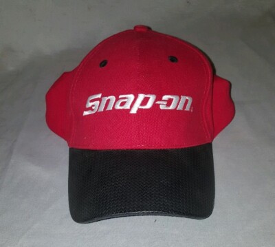 Snap-On Black & Red Baseball Cap Hat Snap On Hat | eBay