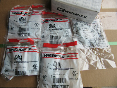 (5) Wiremold 4001A Galvanized Steel 4000 Series Raceway Couplings NEW ...