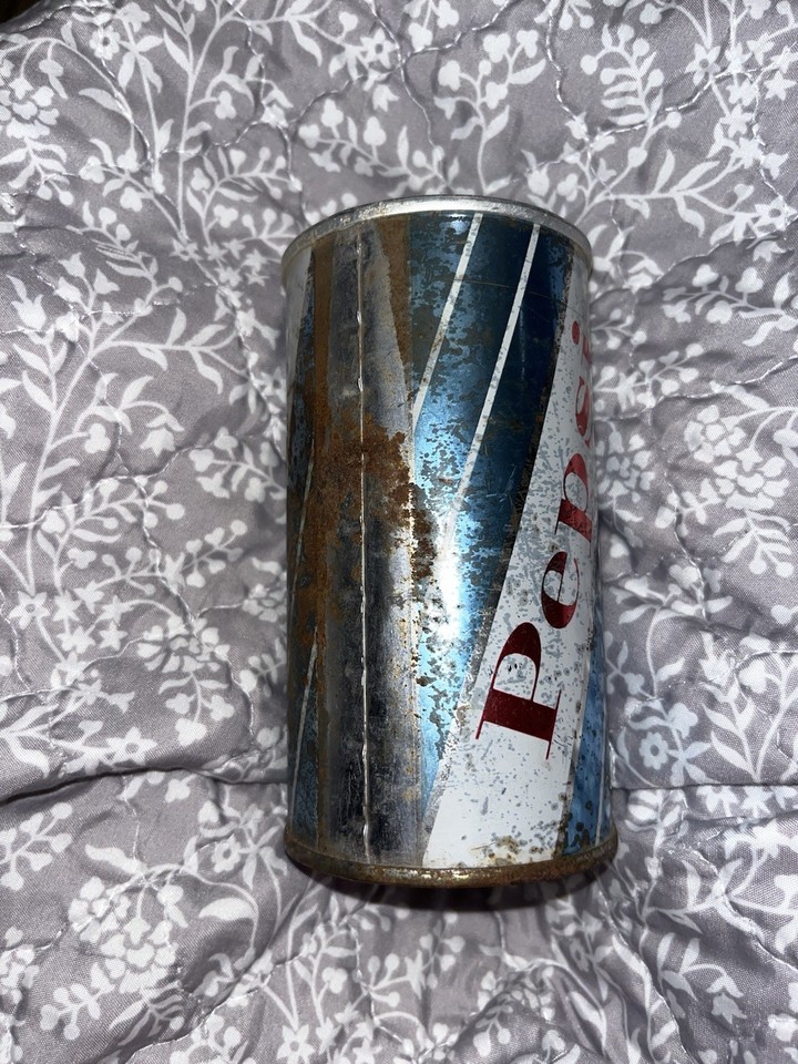 1950s PEPSI-COLA SINGLE DOT STEEL FLAT TOP SODA POP CAN BOTTLE CAP ...