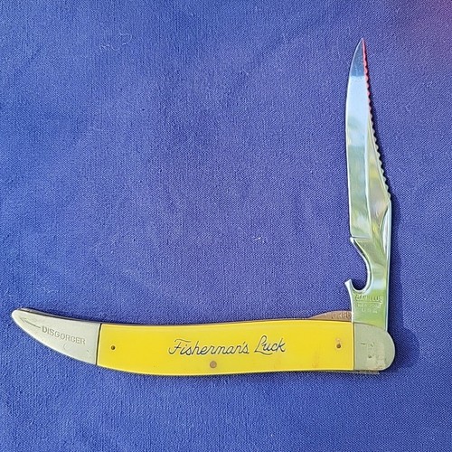 Vintage Camillus Fisherman's Luck Knife Folding Pocket Fishing w ...