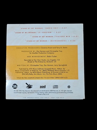 Larry Springfield Stand By My Woman 1992 Promotional Single Music Disc ...
