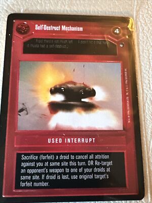 SWCCG: Self-Destruct Mechanism Hoth Star Wars CCG Decipher | eBay