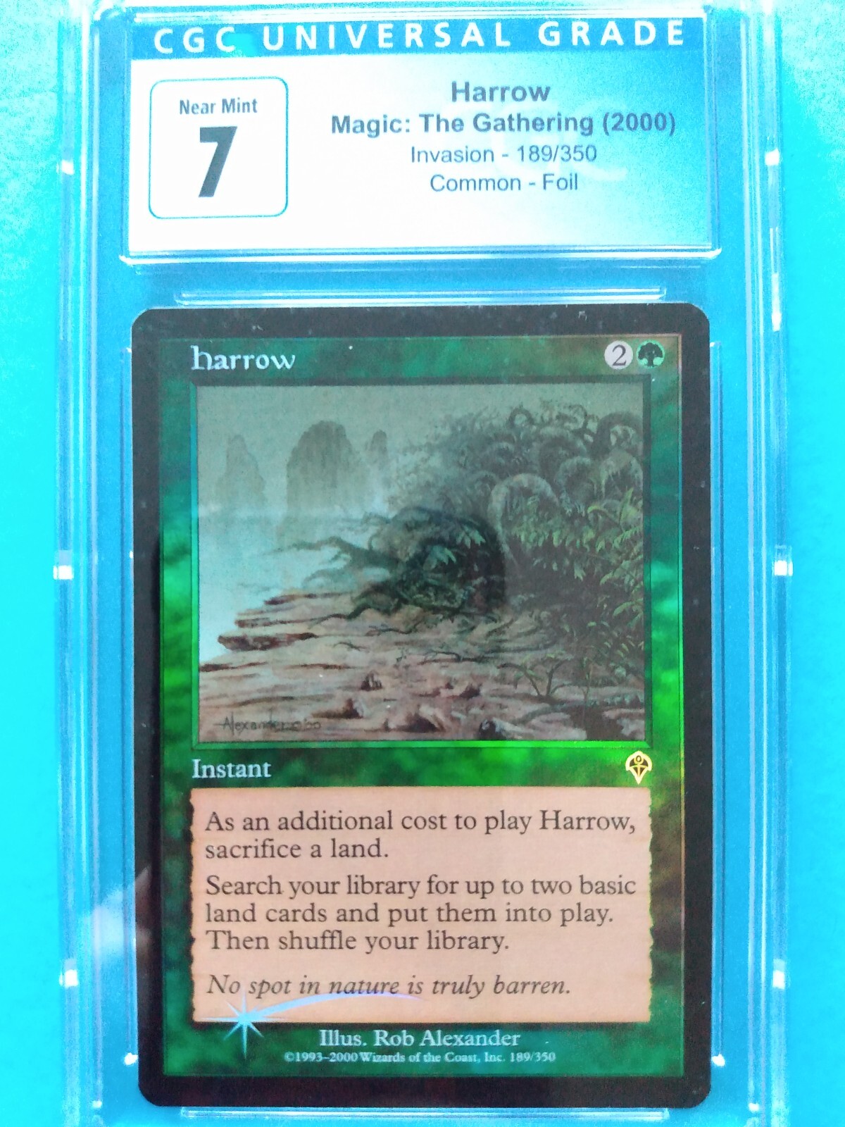 FOIL🌈🌳Harrow🌳🌈 Invasion | Vintage 2000 MTG | NM++/Mint+ CGC ! | eBay