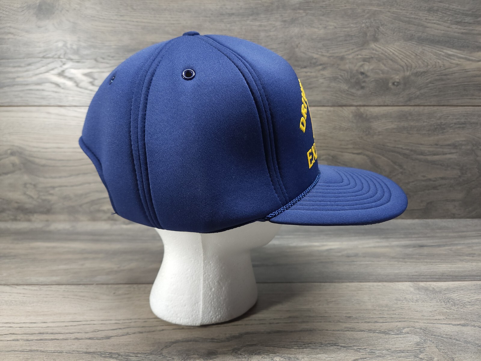 Vintage Humor Puff Print Trucker Foam Snapback Hat Ca… Gem