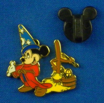 Sorcerer Mickey Broom Mickey Mouse Through the Years 1940 Fantasia Pin ...
