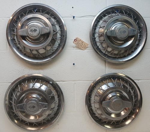 OEM GM Set-4 14" Wire Spinner Hubcaps 1962-63 Chevy Impala/Nova/Corvair ...