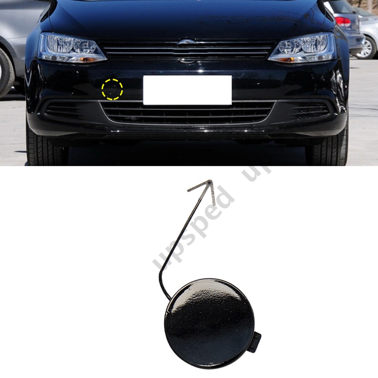 Front Bumper Towing Tow Hook Hole Eye Cover Cap For VW Jetta 2011-2014 ...