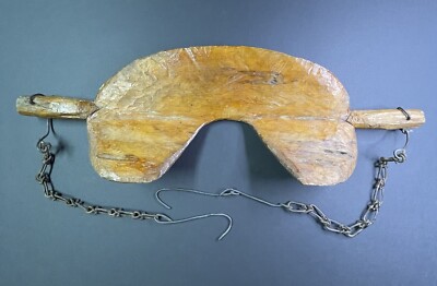 Antique 1700s 18th Century Milkmaid Shoulder Yoke Hand-Carved Solid ...