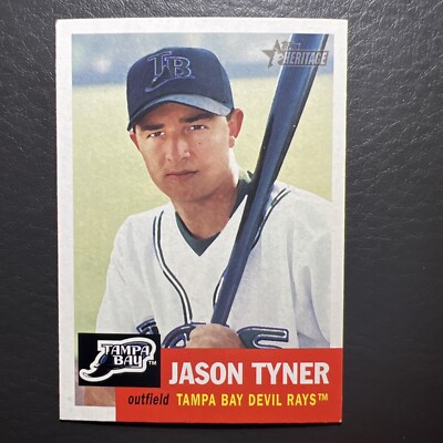 2002 Topps Heritage Tampa Bay Devil Rays Baseball Card #7 Jason Tyner ...