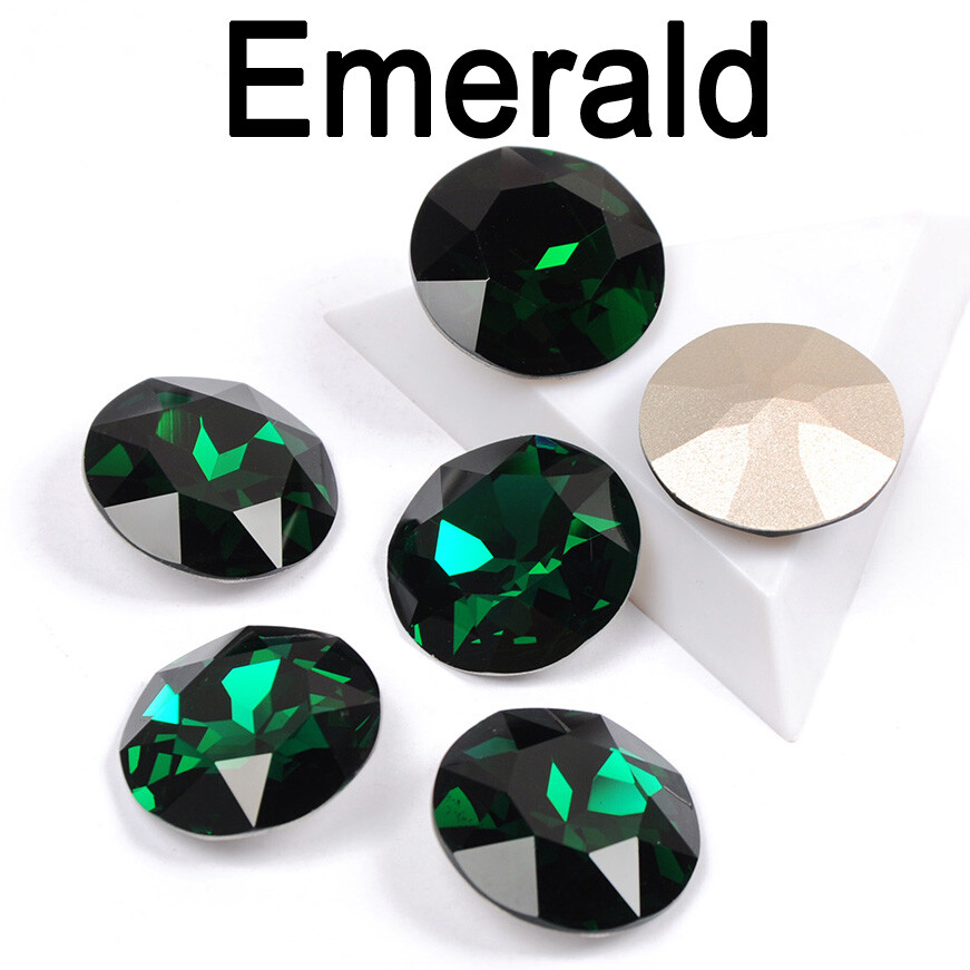 ALL Colors Sewing Rhinestones Crafts Rivoli Crystal Glass Strass Sew On ...