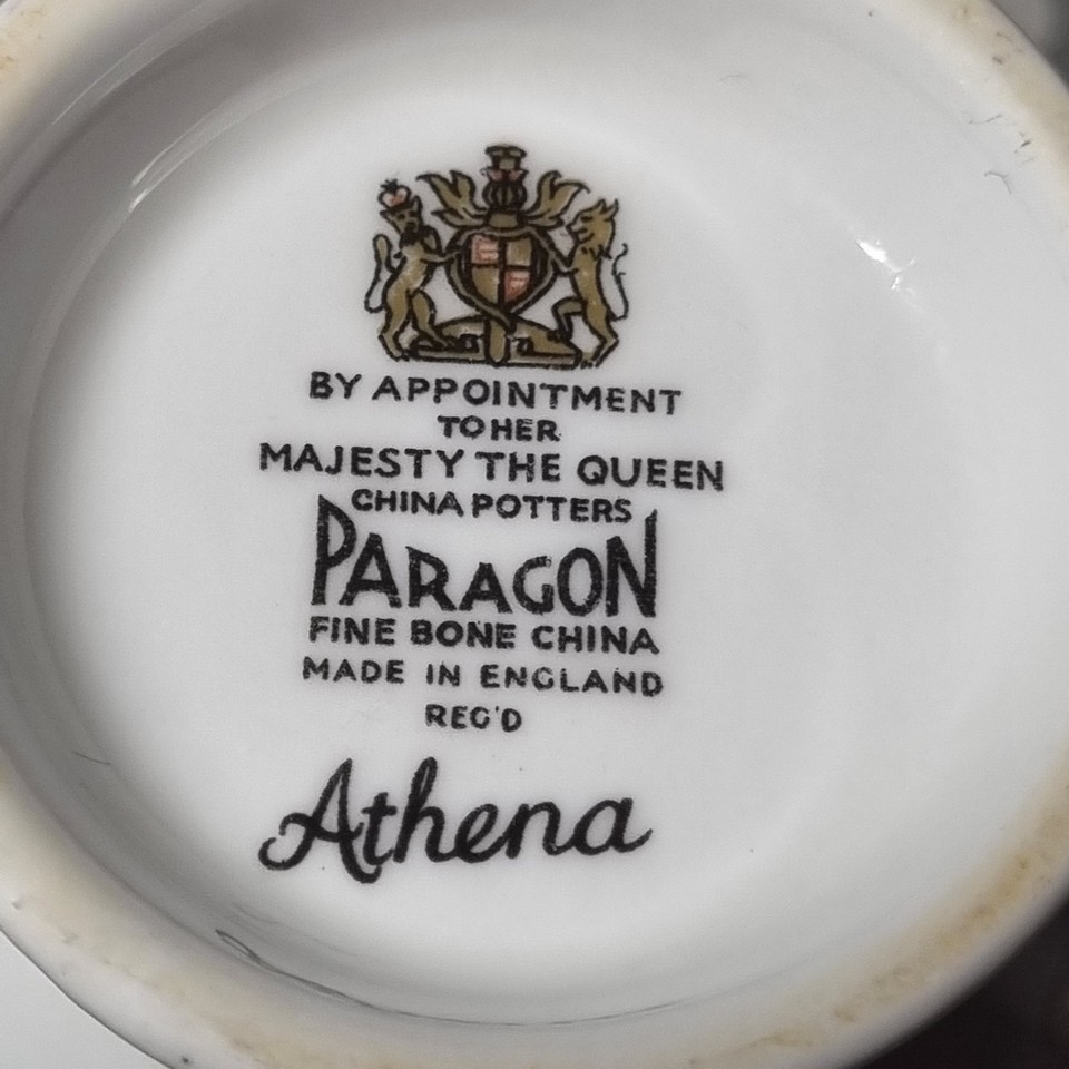 Paragon Fine Bone China "Athena" Open Sugar Bowl And Creamer | eBay