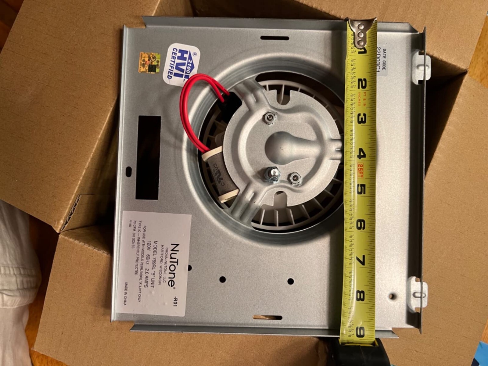 Exhaust Fan Motor for BROAN 757 769RFT-R01 763RL 769RL 769RL-R01 Vent ...