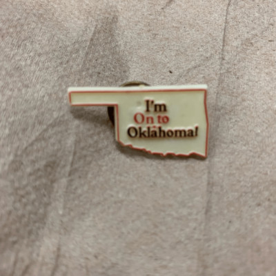 I’m On To Oklahoma Vintage Lapel Pin | eBay