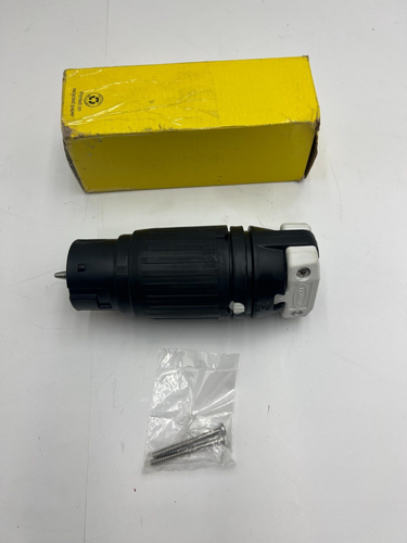 Hubbell CS8164C Locking Connector 50 amp 480V 3 Pole and 4 Wire ...