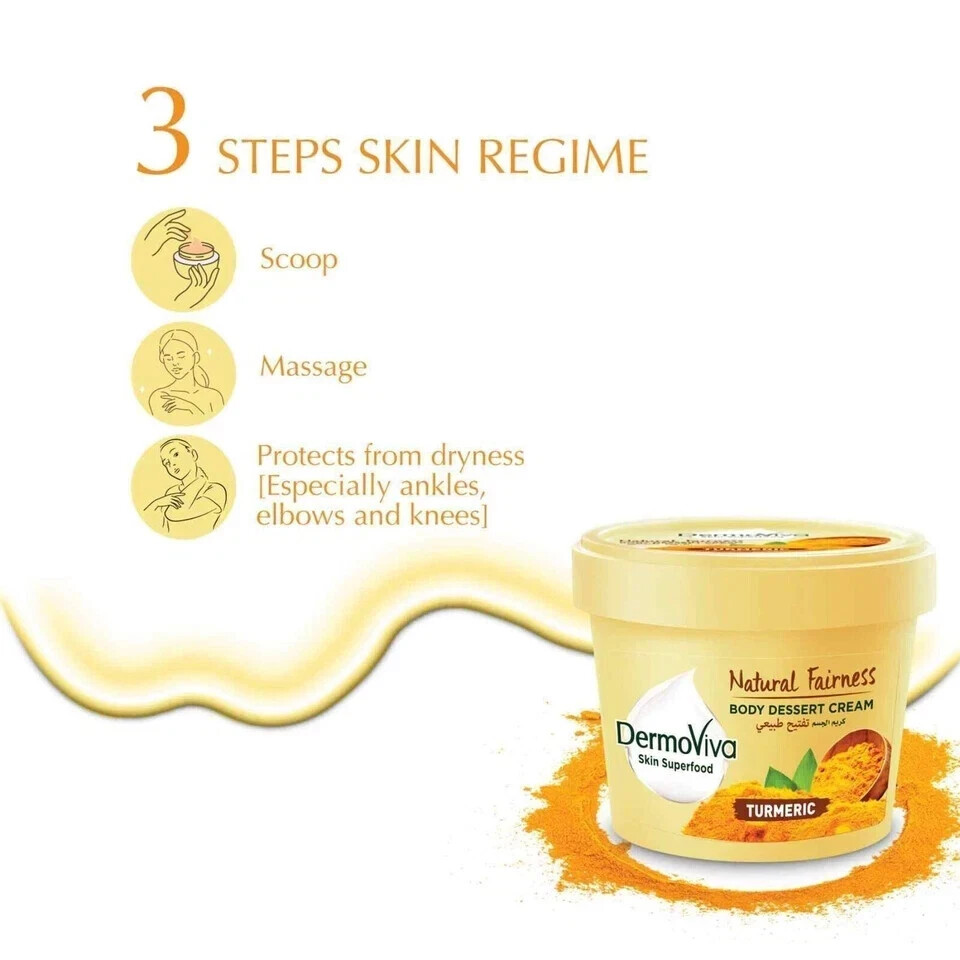 Dermoviva Body Cream Turmeric 70ml Free Shipping Worldwide | eBay