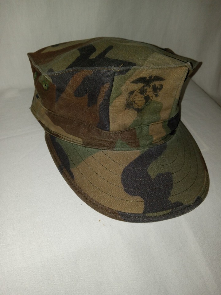 Marine Corps Utility Cover Hat- USMC 8-Point Hat - USGI X Small | eBay