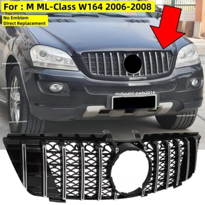 Fits 06-08 Mercedes ML350 ML550 ML63 M ML W164 Grill Grille Chrome Trim ...