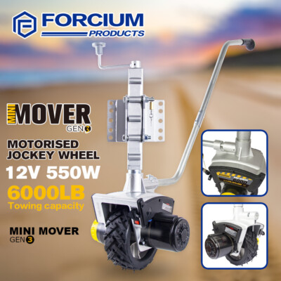 Mini Mover Gen 3 Motorised Jockey Wheel 12v 550W Trailer Mover Caravan ...