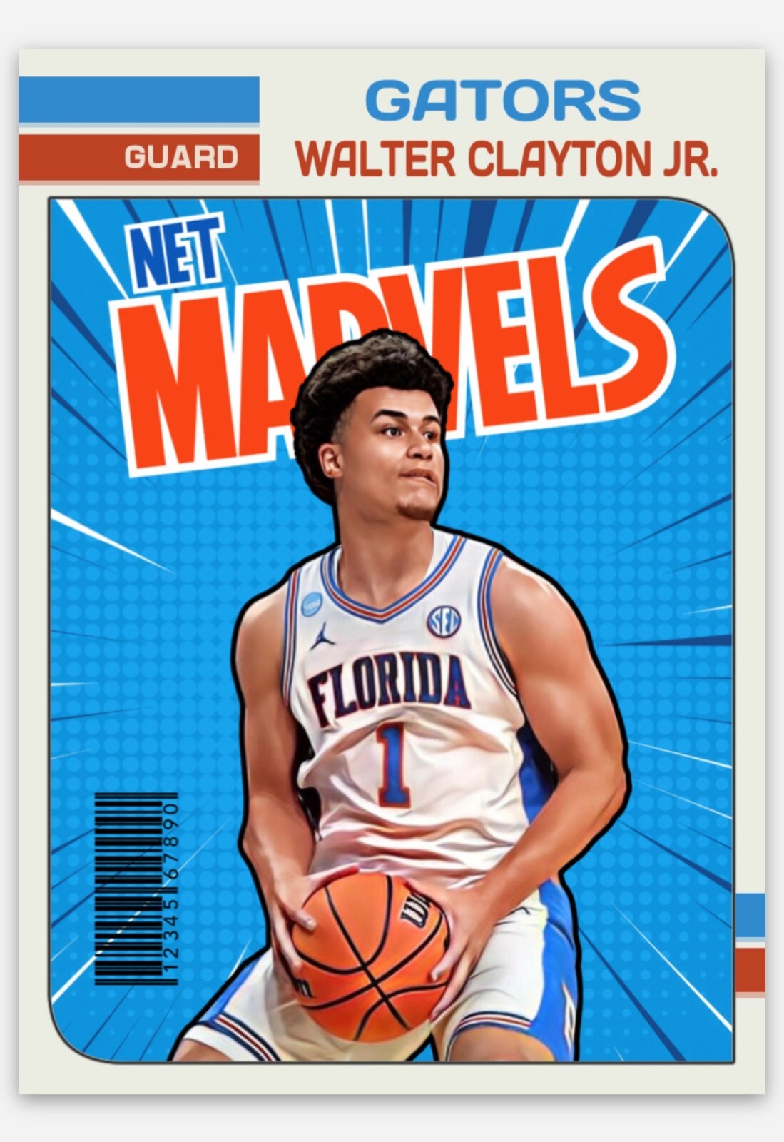 Walter Clayton Jr. Florida Gators Basketball Trading Card | eBay