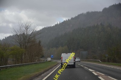 Photo A2 Perth and Kinross : The A9 Inver/NO0142 Looking along the A9 r ...
