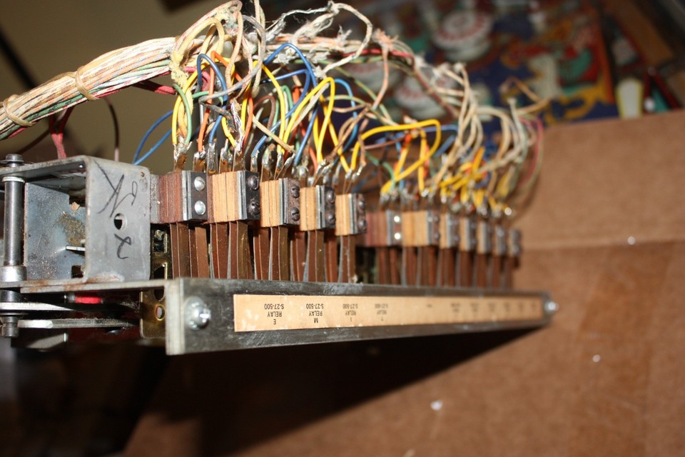 William's Pinball Machine*SPLIT RELAY BANK ASSEMBLY* from TRAVEL TIME ...