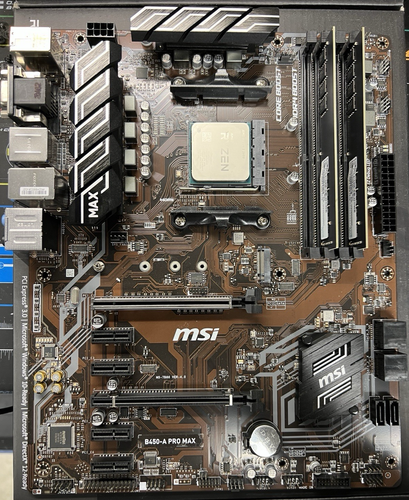 MSI B450-A PRO MAX Motherboard | Ryzen 3600 | 16GB RAM 2666MHz Combo | eBay