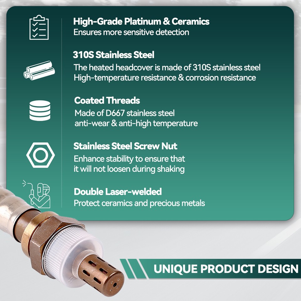 Oxygen O2 Sensor Lambda 16V For FORD FIESTA FOCUS MK1 1.25i 1.3 1.4 1.6 ...