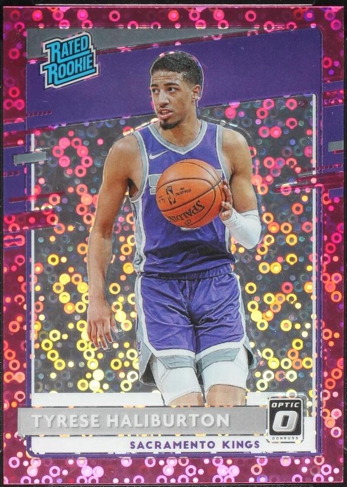 2020-21 Panini Donruss Optic - Rated Rookie Tyrese Haliburton #162 Pink ...