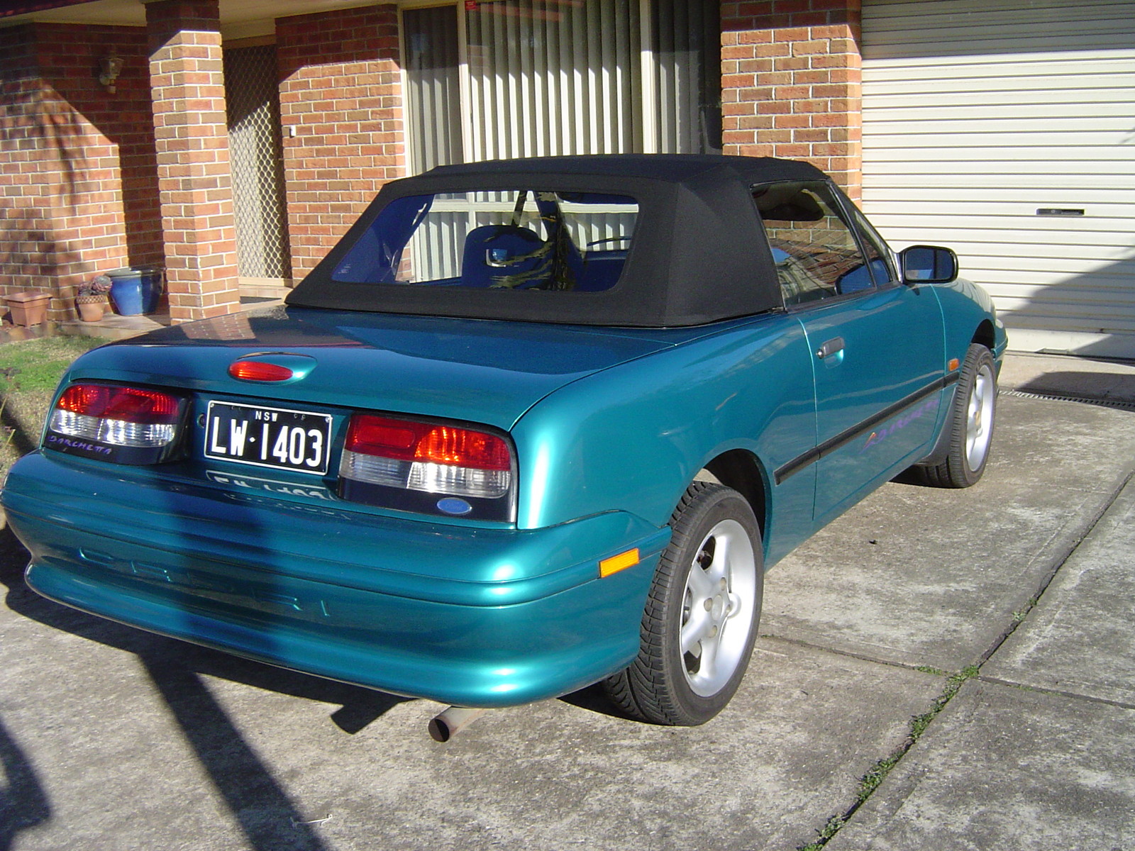 FORD CAPRI CONVERTIBLE JULY 1992 - 1994 BLACK STAYFAST CLOTH NEW SOFT ...