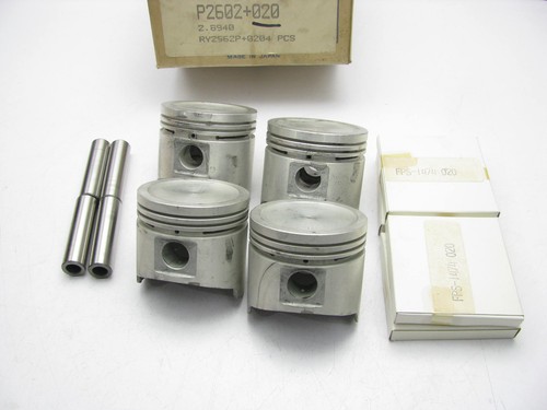 (4) Badger P2602-020 Engine Piston Kit .020" / .50mm For Datsun A12 | eBay