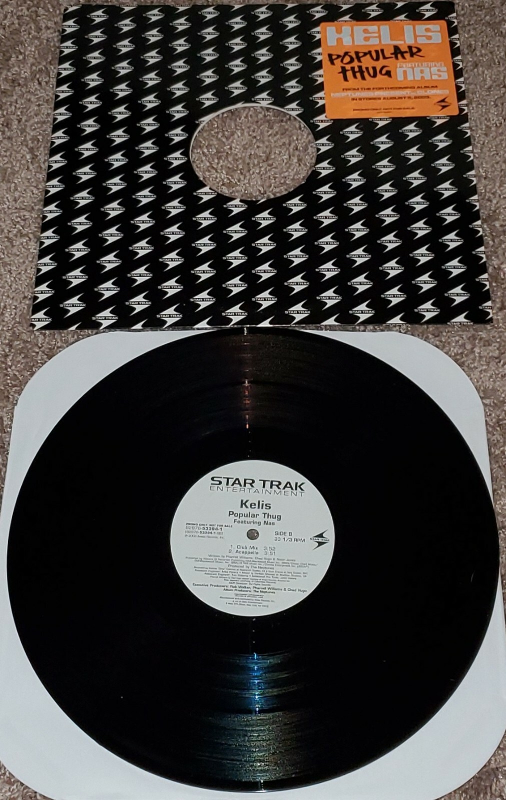Kelis Popular Thug Featuring Nas Vinyl Single Neptunes Pharrell Clones ...