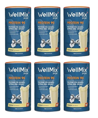 6 x 350g | WellMix SPORT Protein 90 mit Vanille Geschmack | eBay.de