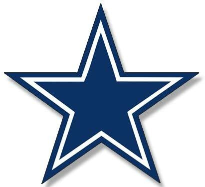 8x8 inch LARGE Blue Star Sticker (Logo dak Fan Player dallas football ...