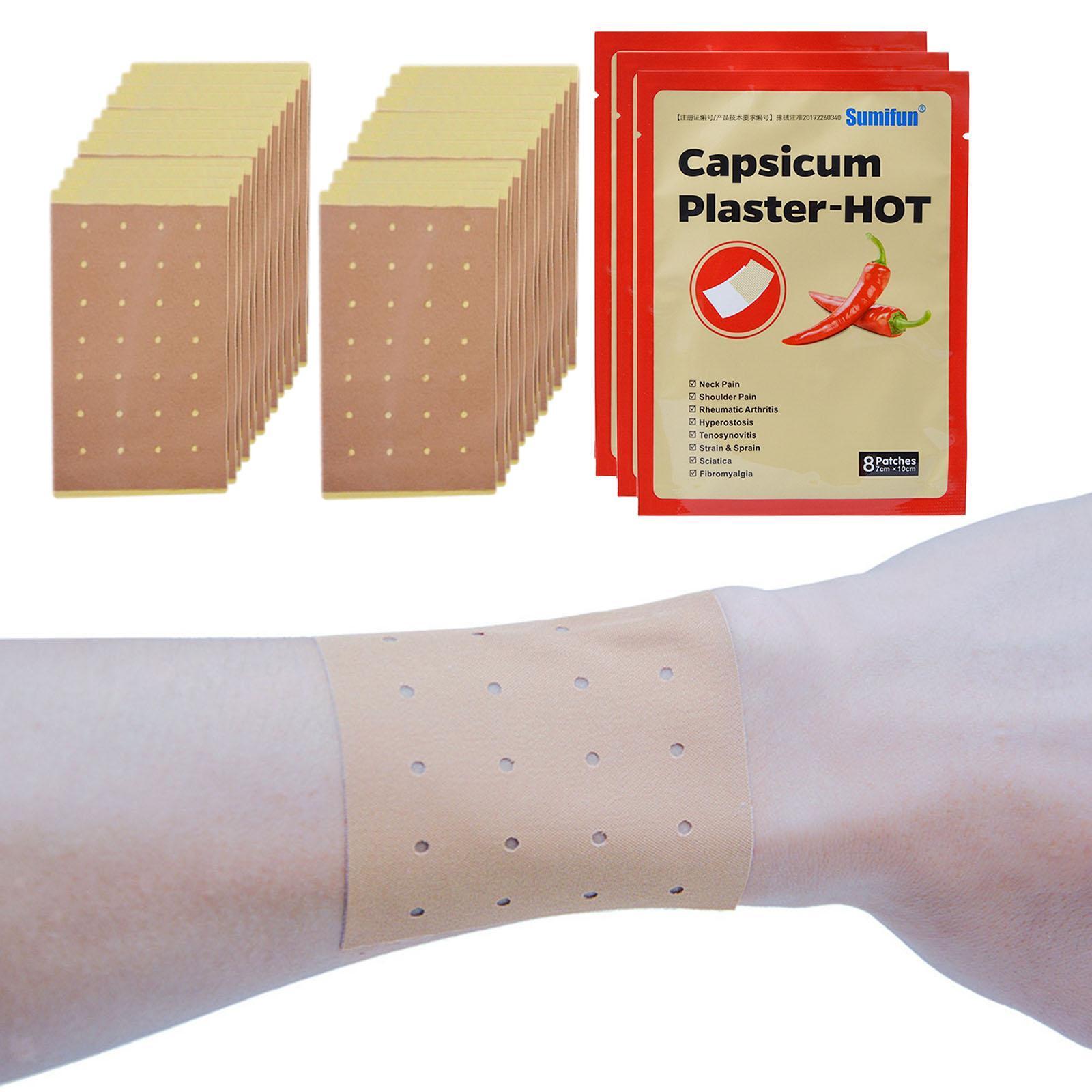 24 Patches Pepper Hot Capsicum Plaster Chinese Herbal Paste Patches ...