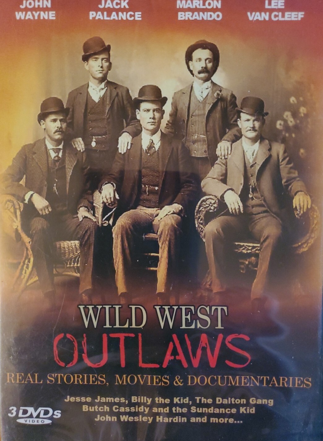 Wild West Outlaws DVD 2009 - 3 Disc Set Documentaries With 10 Feature ...