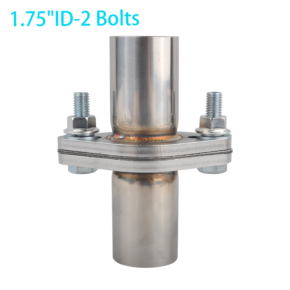 1.75''-2.5''ID Quick Fix Exhaust Spring Bolt Flange Repair Pipe Kit 2/3 ...