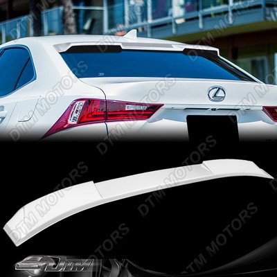 For 14-20 Lexus IS300 IS350 Pearl White Rear Roof Window Visor Spoiler ...