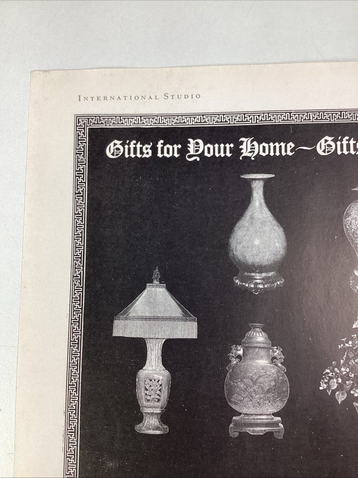 Edward Farmer Lamps Art Print Ad 1925 Original Rare Antique NYC 16 East ...