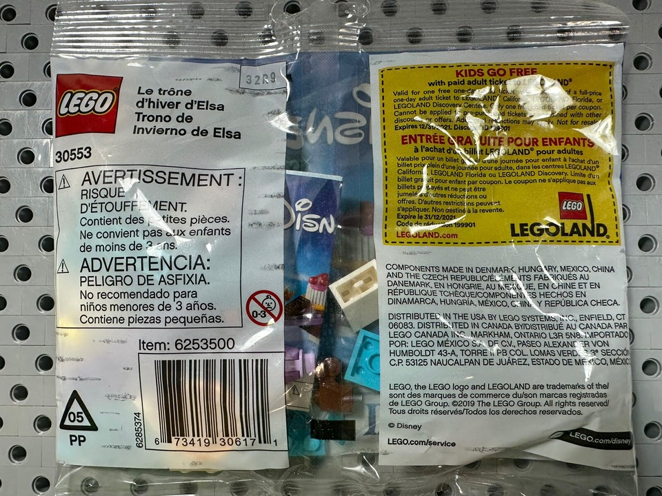 Lego 30553 Disney Frozen Elsa’s Winter Throne Polybag New Sealed ...