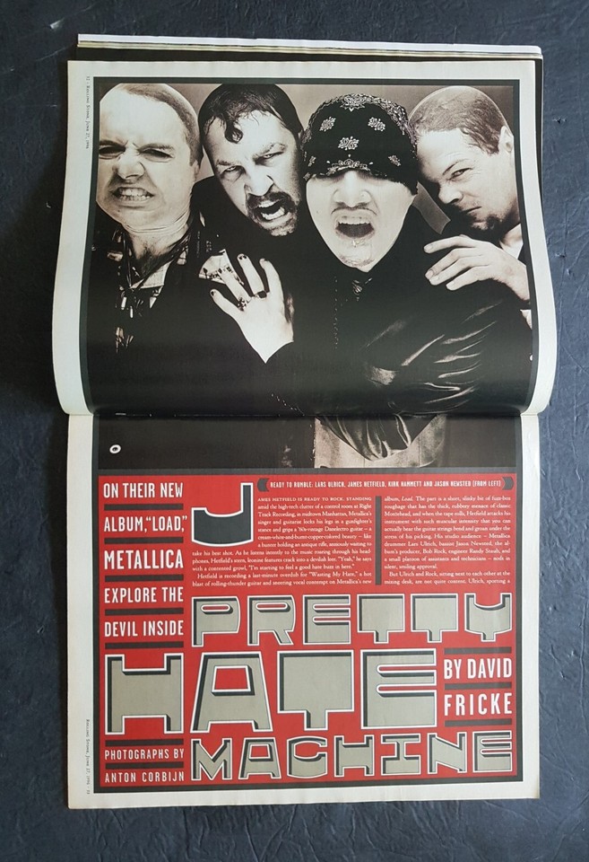 Rolling Stone Magazine Issue 737 June 27,1996 Metallica | eBay