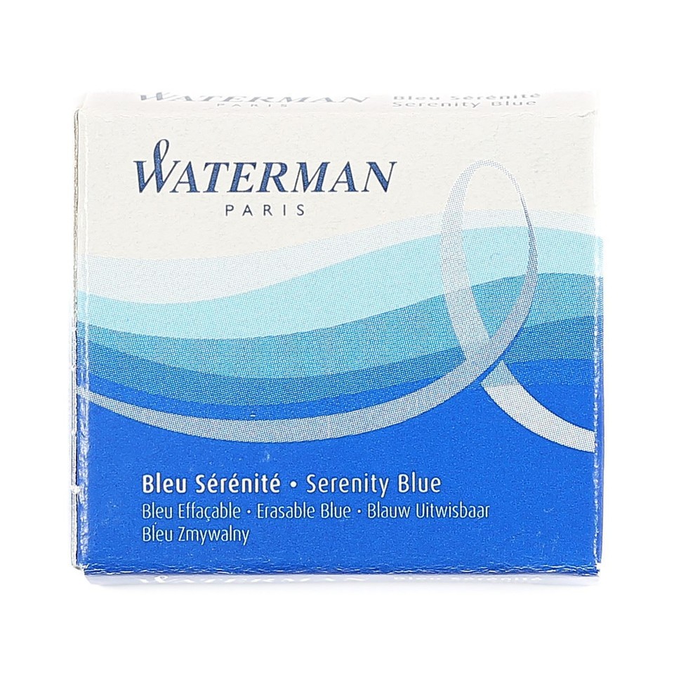 Waterman Ink Cartridges 6-Pack Serenity Blue | eBay