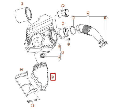 NEW AUDI A6 C6 RIGHT AIR INTAKE DUCT 4G0129624D OEM NO IMPORT DUTIES TO ...