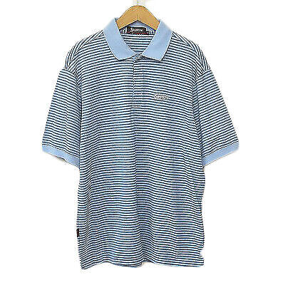 Srixon Polo Shirt Zip Up Border Logo L Blue Men'S | eBay