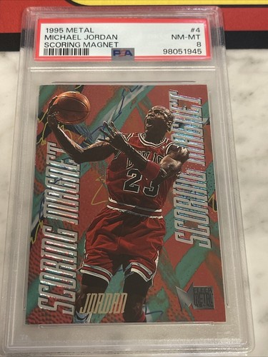 1995 Metal Michael Jordan PSA 8 Scoring Magnet #4 | eBay