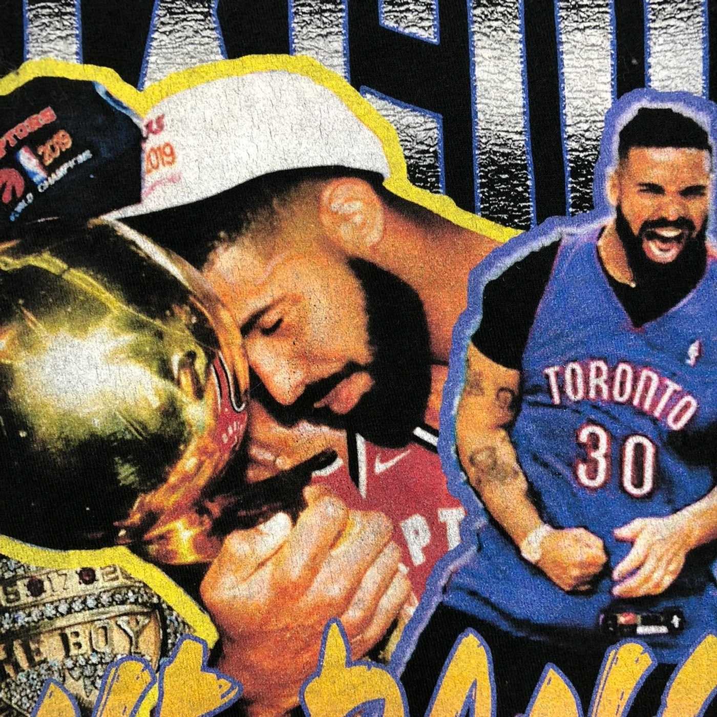 Drake NBA Championship Bootleg Rap Tee - Large - Gem