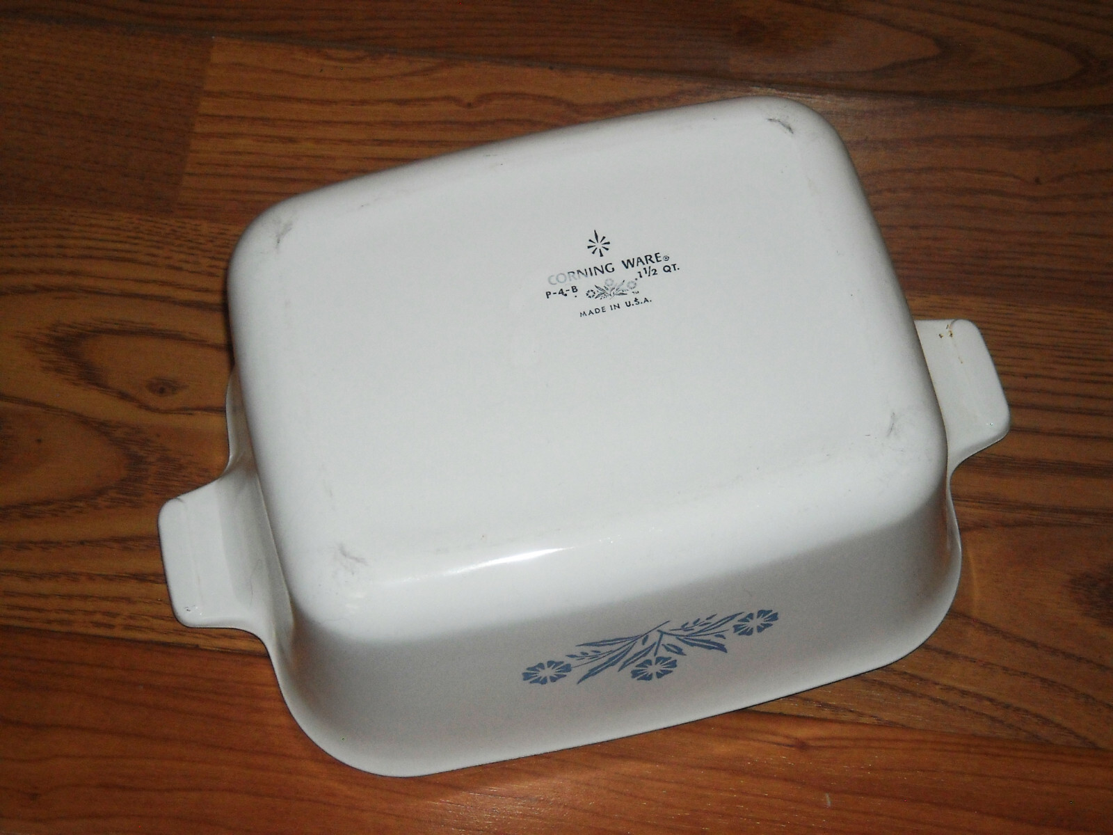 VINTAGE 1966 Corning Ware P-4-B Blue Cornflower Casserole 1 1/2 qt. w ...